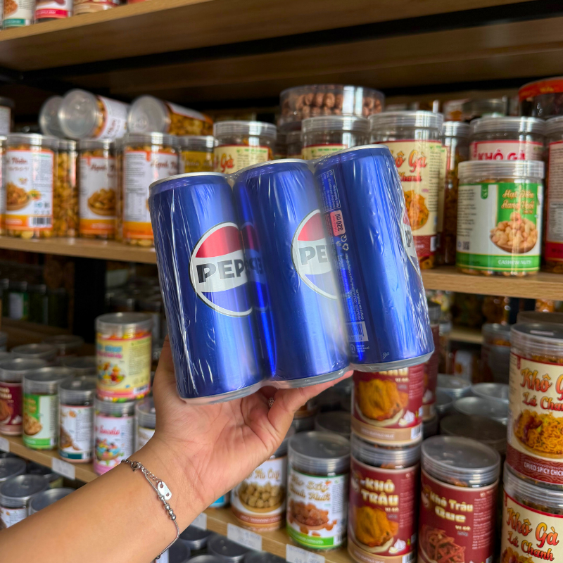 Set 6 Lon Nước Ngọt Pepsi (390ml/Lon) - ANNSHOP.VN