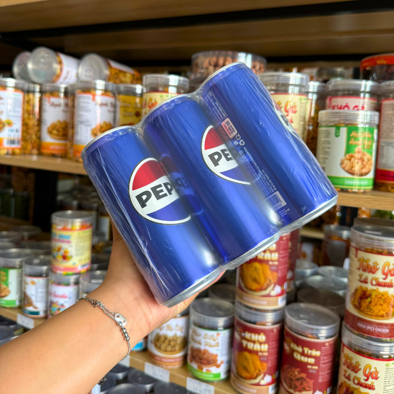 Set 6 Lon Nước Ngọt Pepsi (390ml/Lon) - ANNSHOP.VN